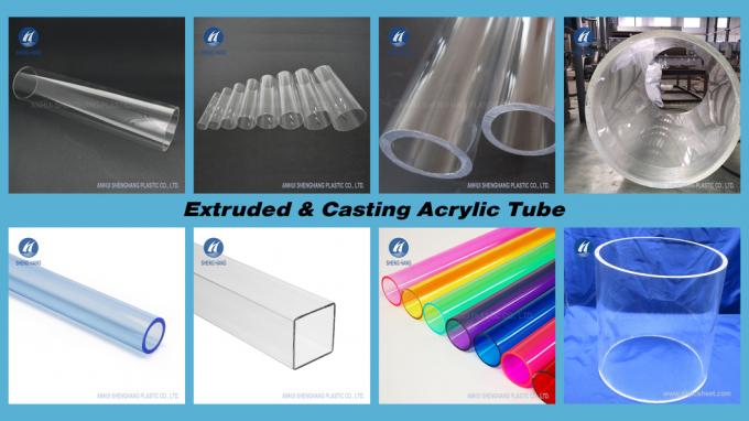 PMMA Plexiglass Cast Acrylic Tube Transparent 100mm Antiwear