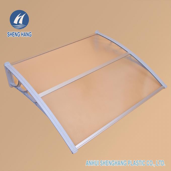 Easy Installation Plastic Door Canopy Waterproof Poly Carbonate Awning